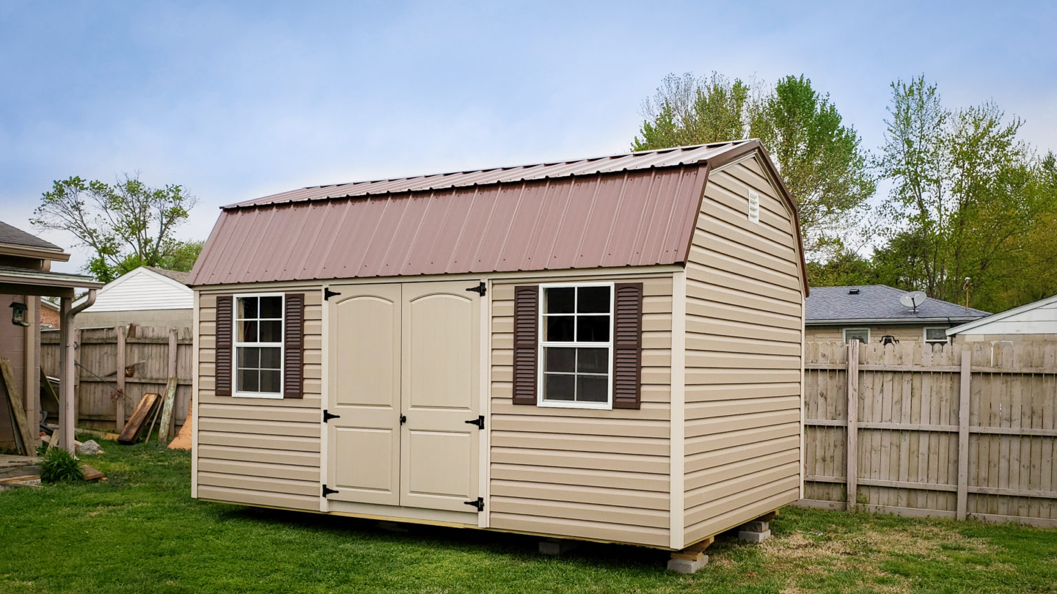 brown yard barn for sale – Esh's Utility Buildings