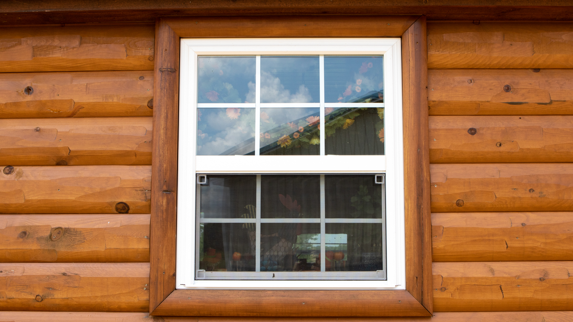 exterior window for cabin home for sale - Esh's Utility Buildings