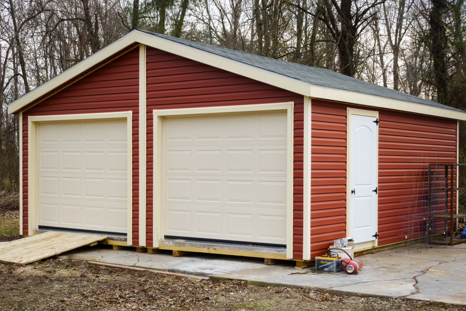 detached garage to be insulated 2 - Esh's Utility Buildings