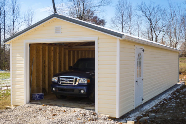 uninsulated single car detached garage - Esh's Utility Buildings