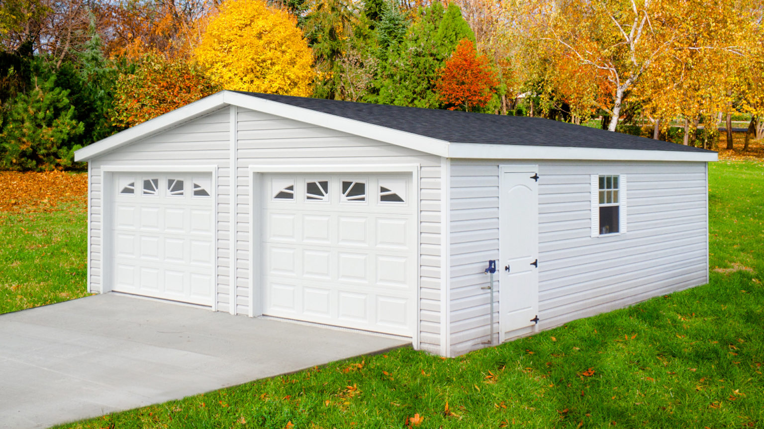 A custom garage constructed by garage builders in Kentucky - Esh's ...