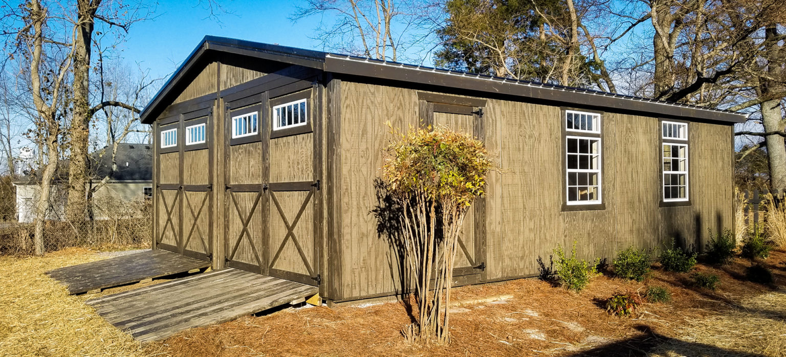 prefab two car garages in tennessee 3 - Esh's Utility Buildings