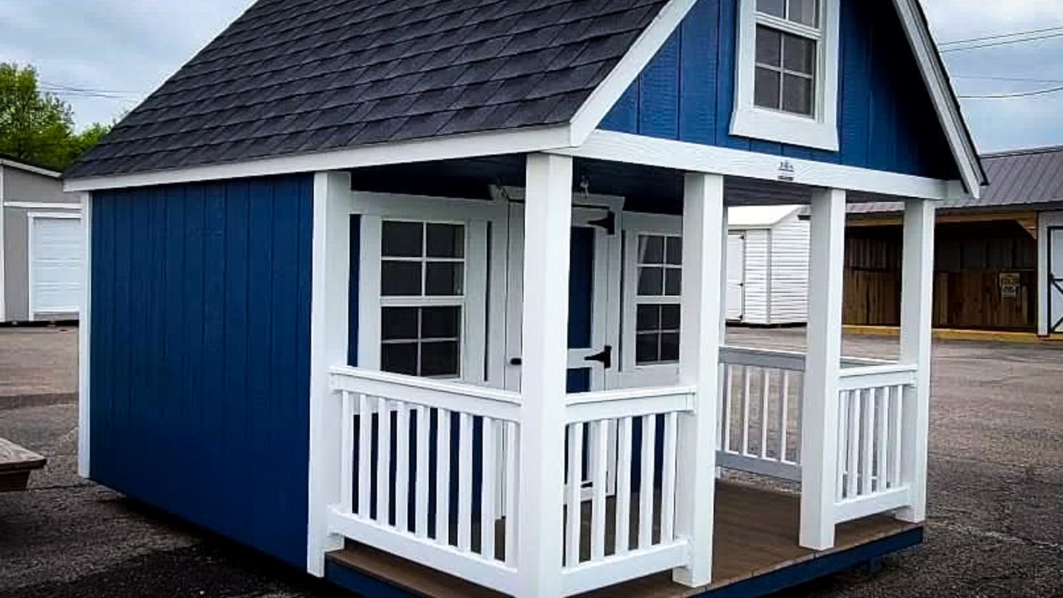 blue shed accent colors - Esh's Utility Buildings