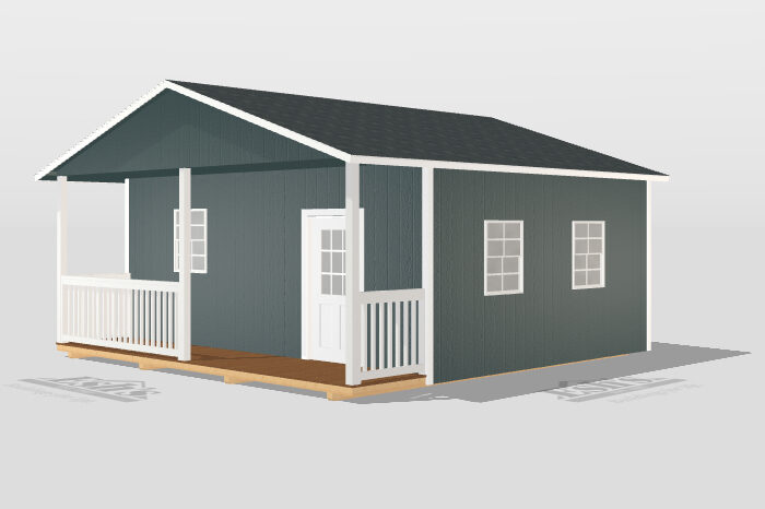 Double-Wide Tiny Home Shell Photos - Esh's Utility Buildings