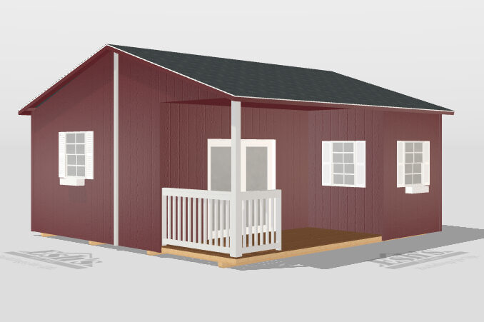 Double-Wide Tiny Home Shell Photos - Esh's Utility Buildings