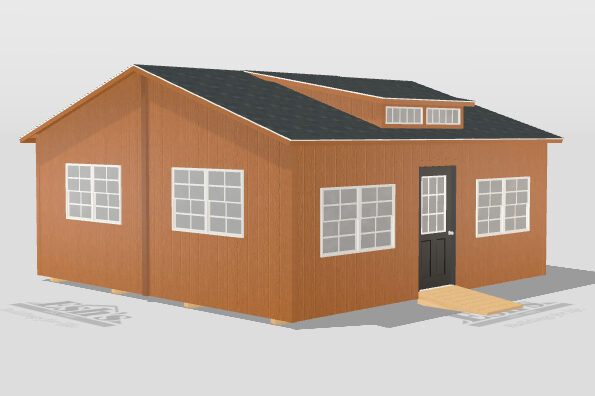 Double-Wide Tiny Home Shell Photos - Esh's Utility Buildings