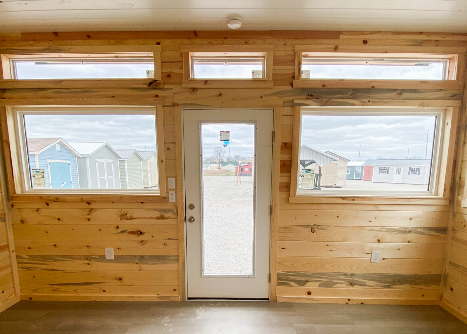 Skillion Tiny Home Shell Photos - Esh's Utility Buildings