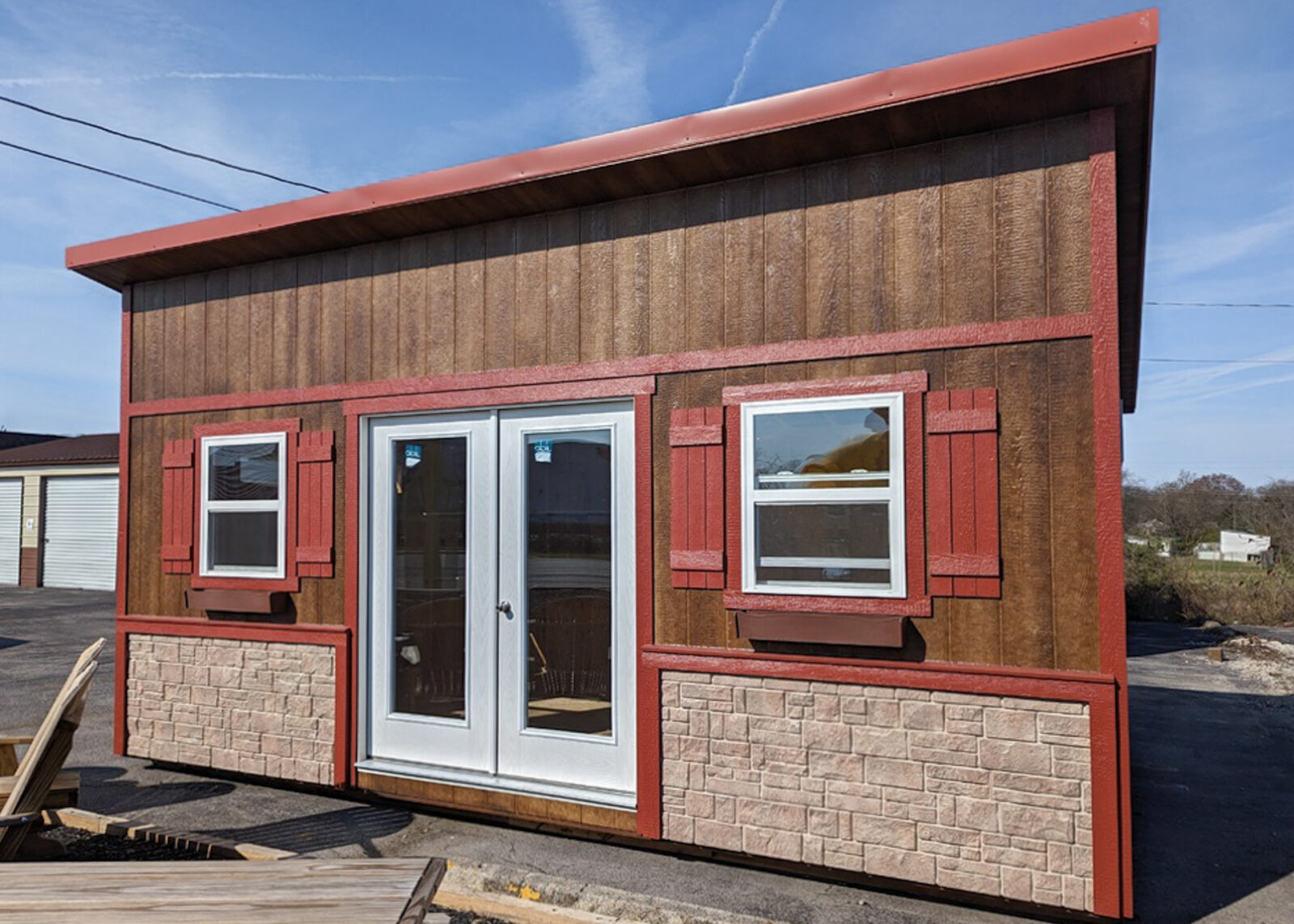 Skillion Tiny Home Shell - Esh's Utility Buildings