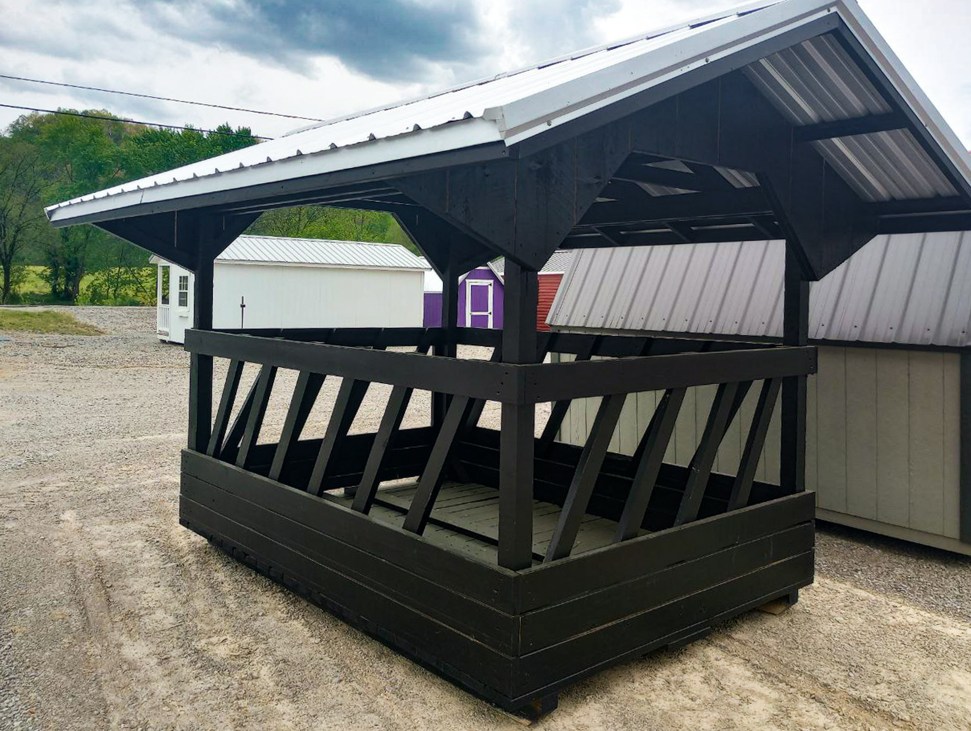 Hay Feeders For Sale in KY & TN | Esh's Utility Buildings