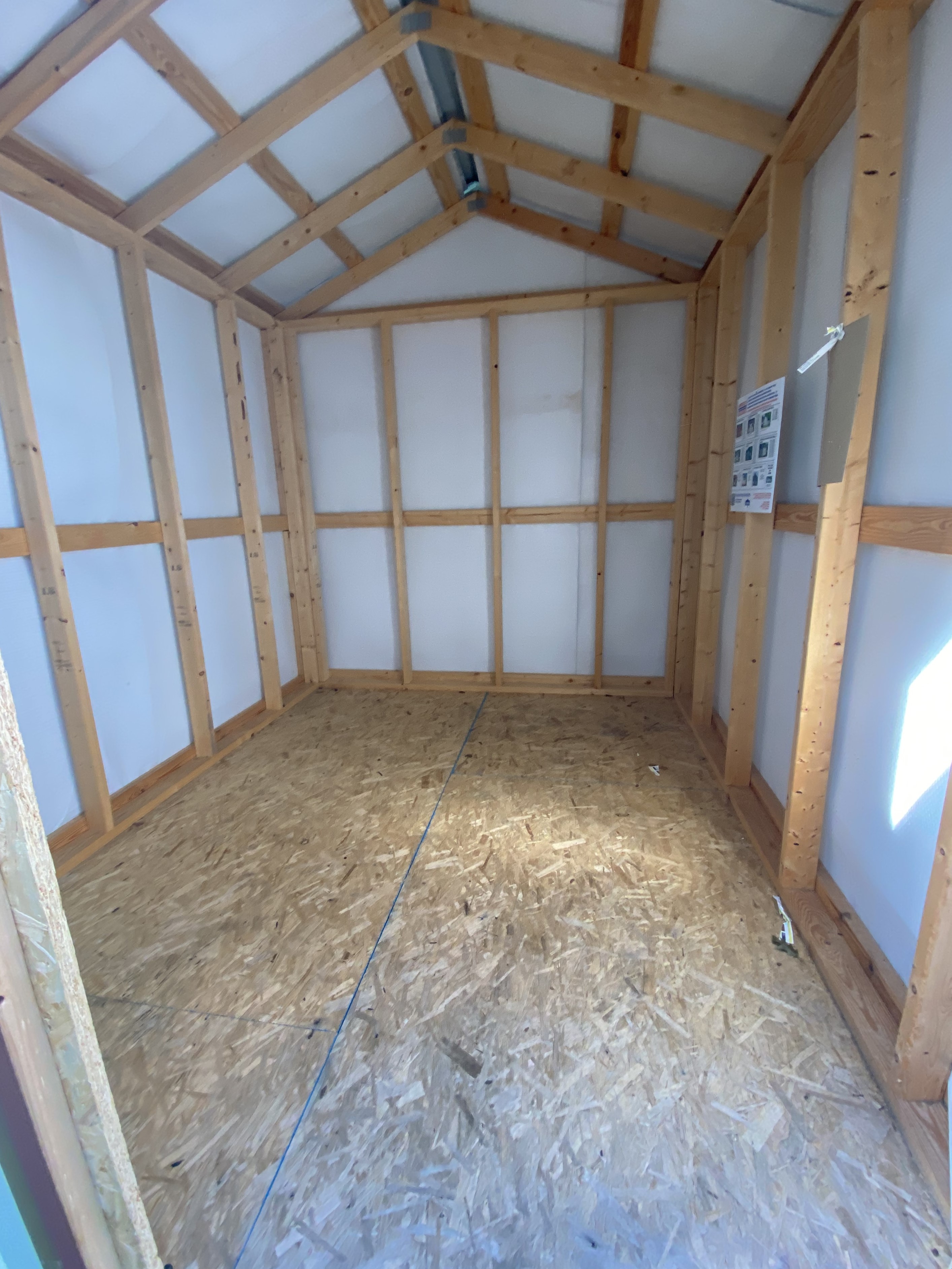 metal lowes inside - Esh's Utility Buildings