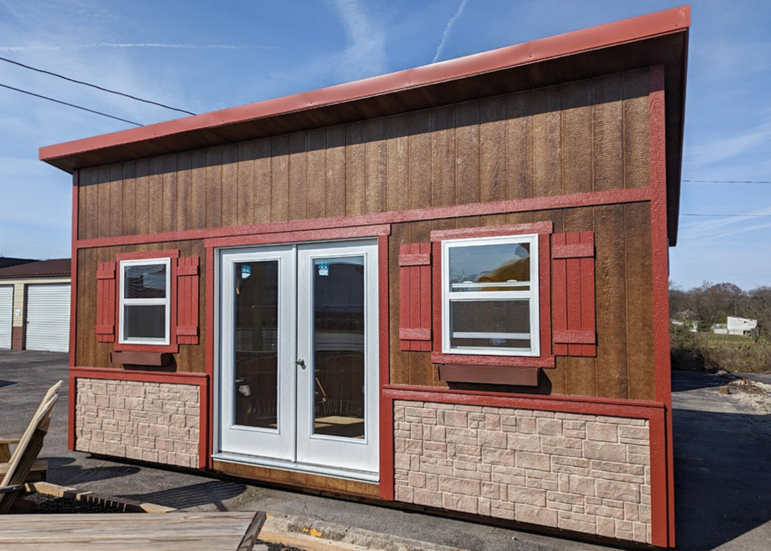 Skillion Tiny Home Shell | Esh's Utility Buildings Solutions